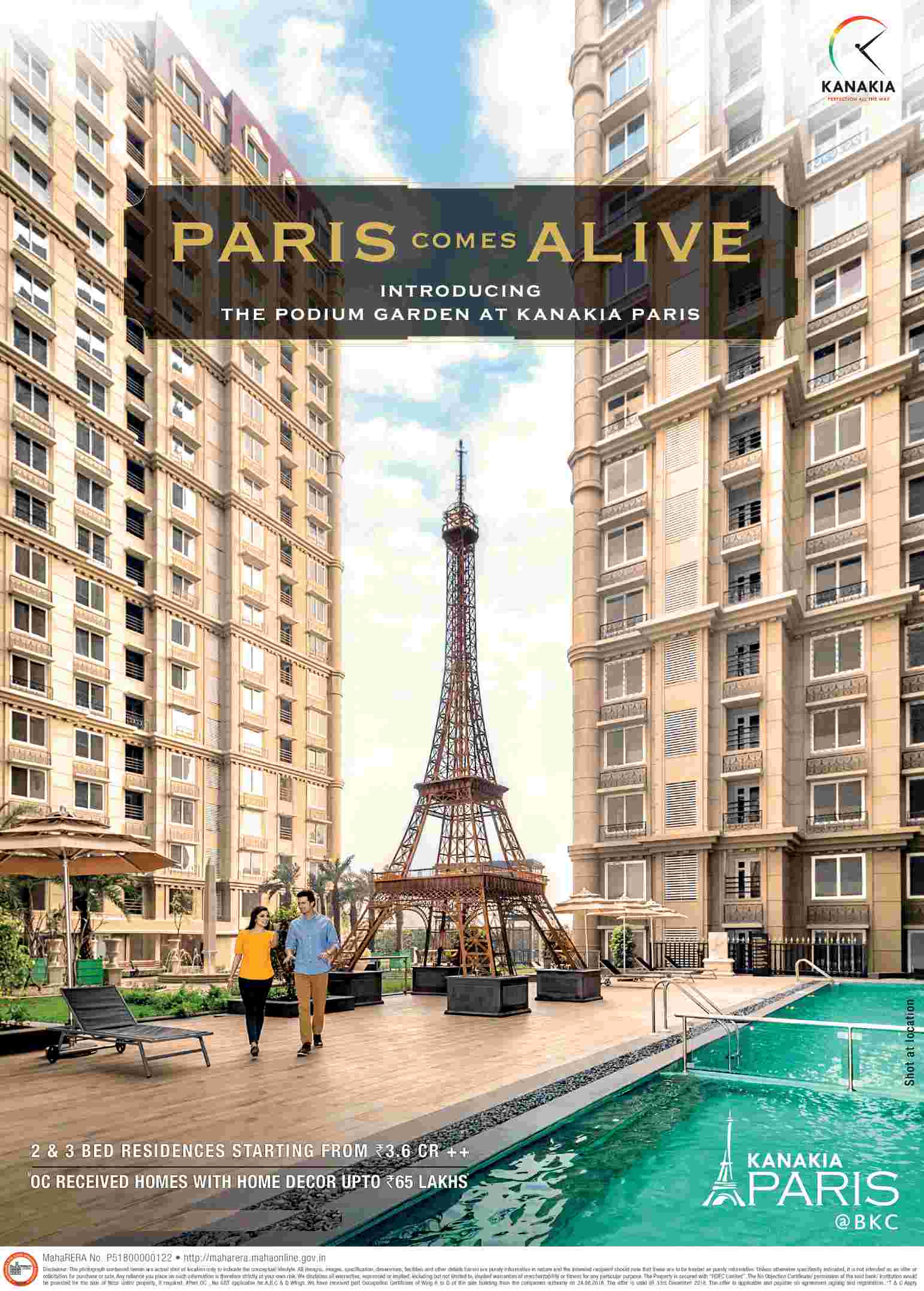 Introducing the podium garden at Kanakia Paris in Bandra East, Mumbai ...